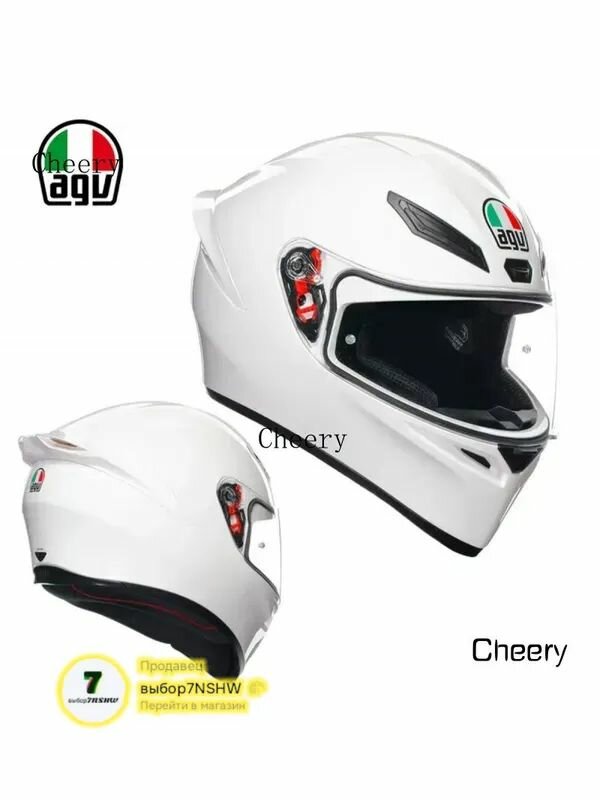 AGV Мотошлем, цвет: белый, размер: L