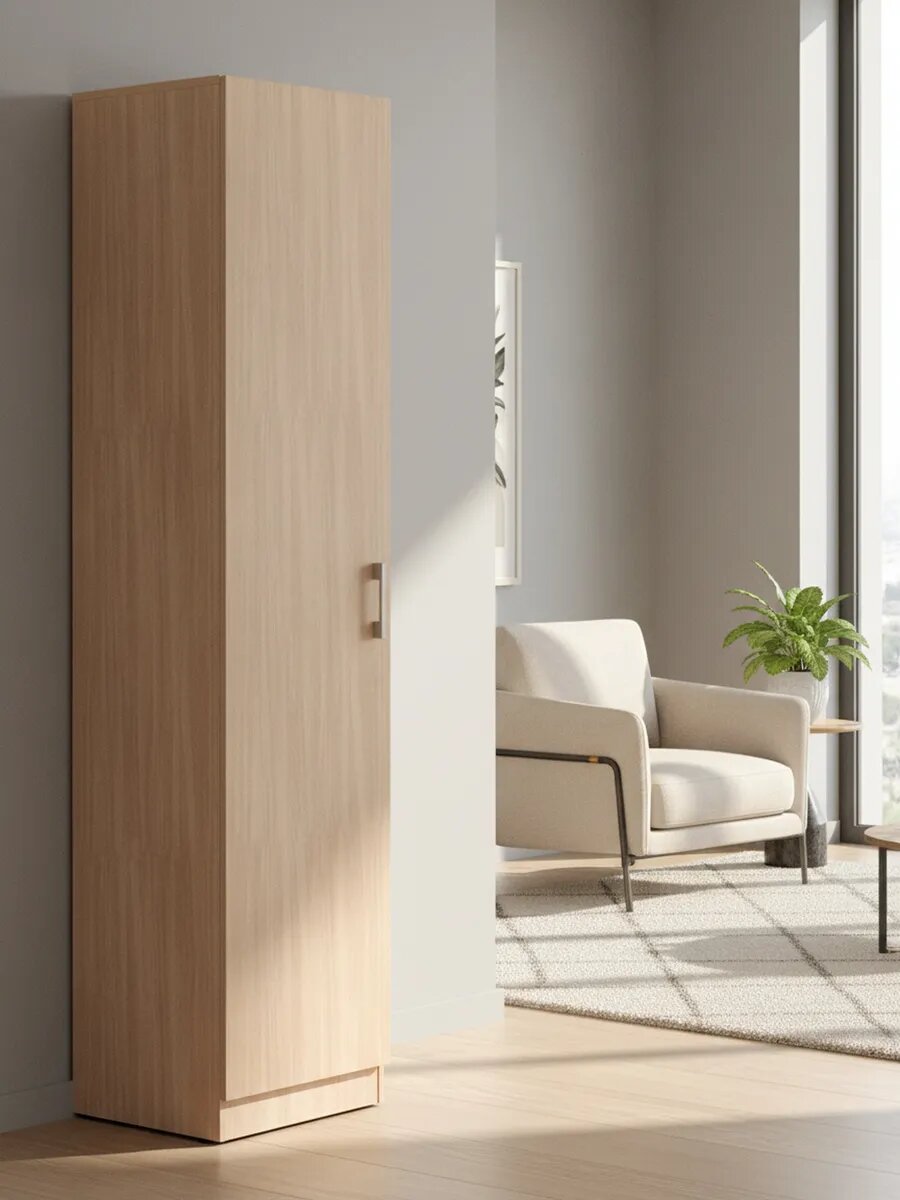 Шкаф пенал FRESTER распашной для одежды в прихожую с полками, от производителя