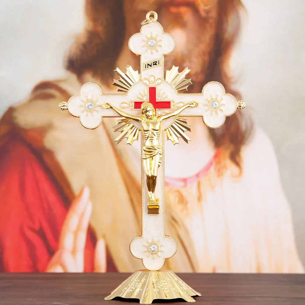 Металлический крест Иисуса HTISOK