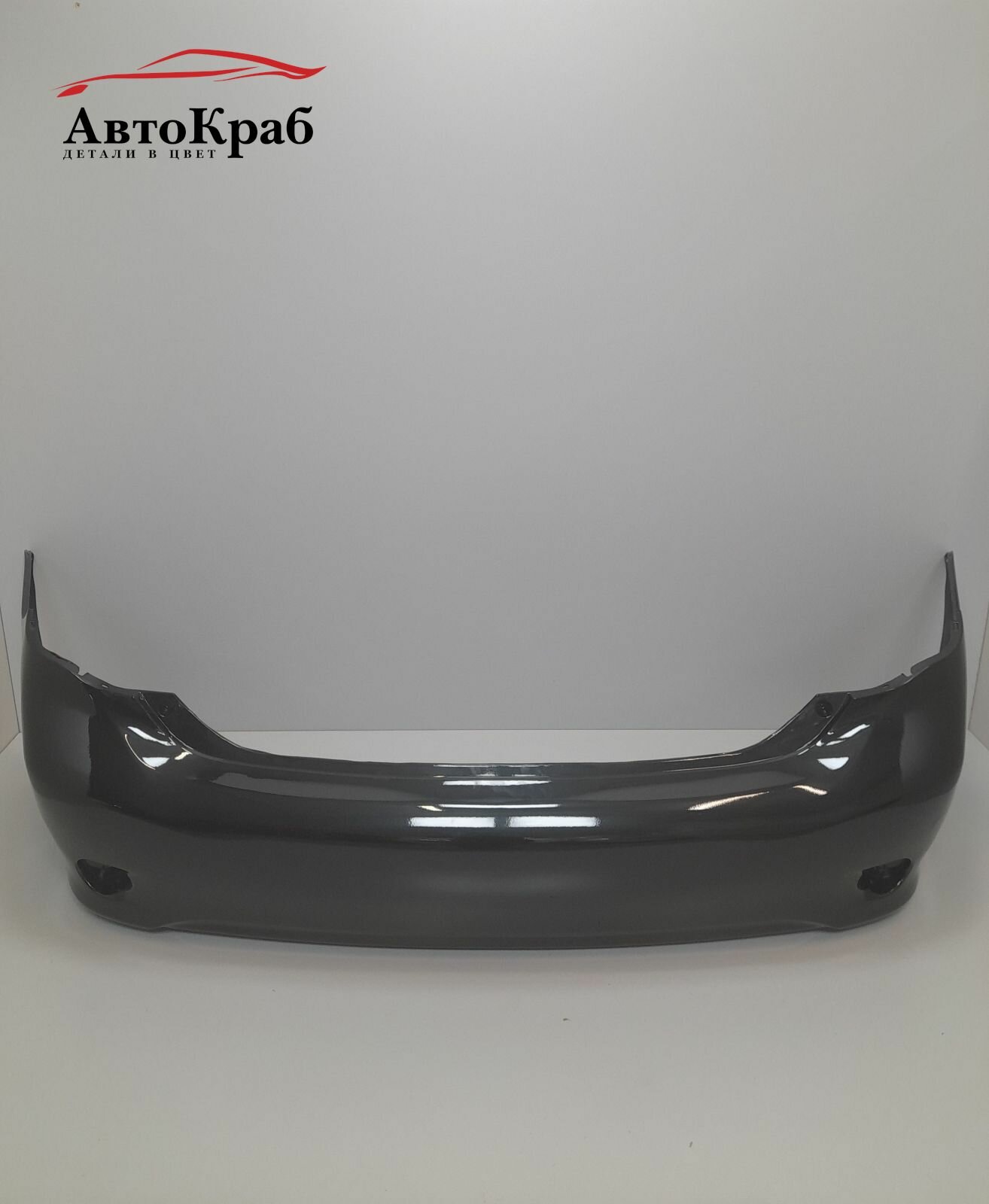 Бампер задний в цвет кузова для Toyota Corolla E 150 2006 - 2010 г. 209 - черный металлик