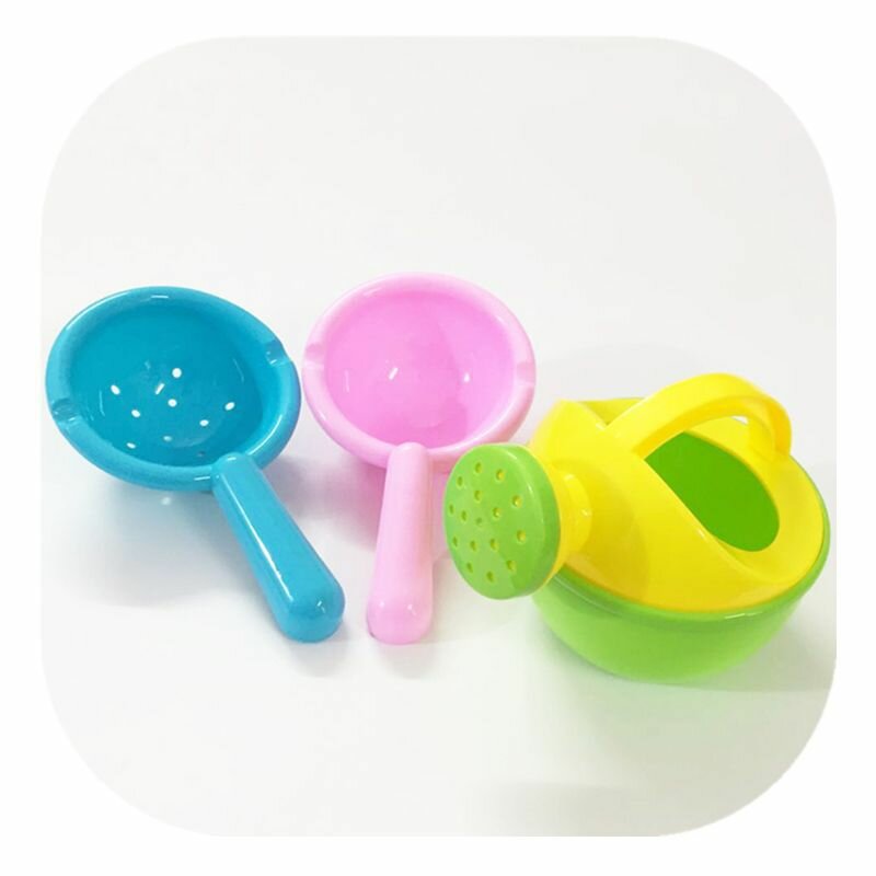 Детские игрушки для ванны для мальчиков и девочек, водные игры, душ, бутылка для воды, ложка, набор для ванны для младенцев