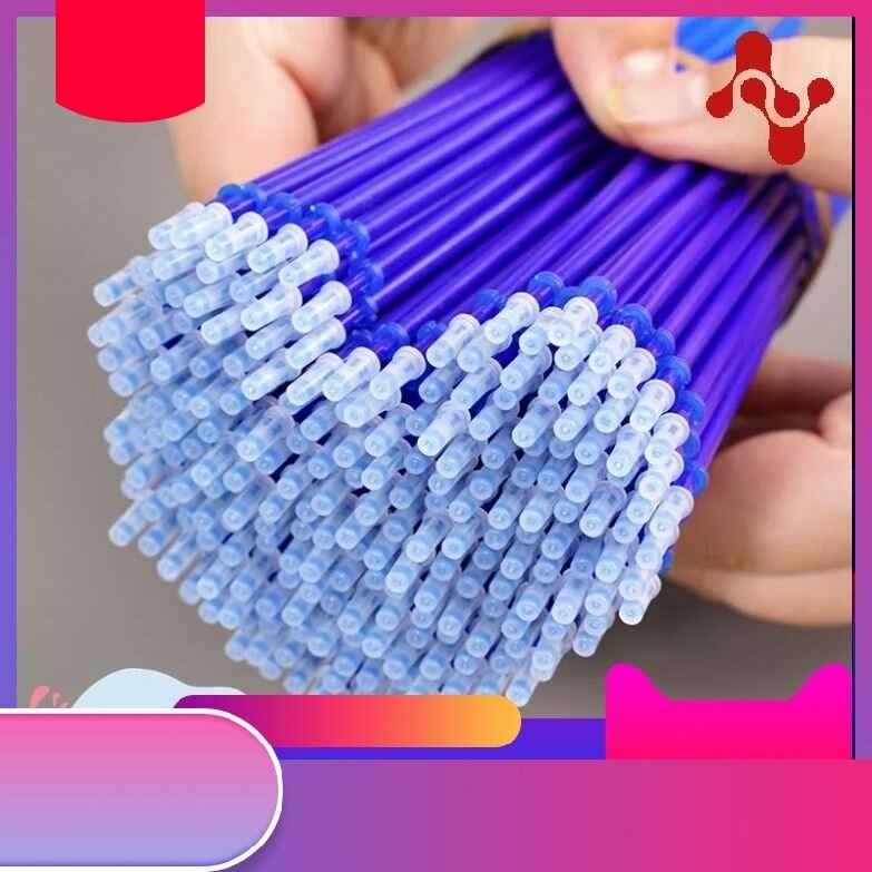 Эксклюзивные стираемые гелевые стержни ПишиСтирай, 100 штук, синие чернила