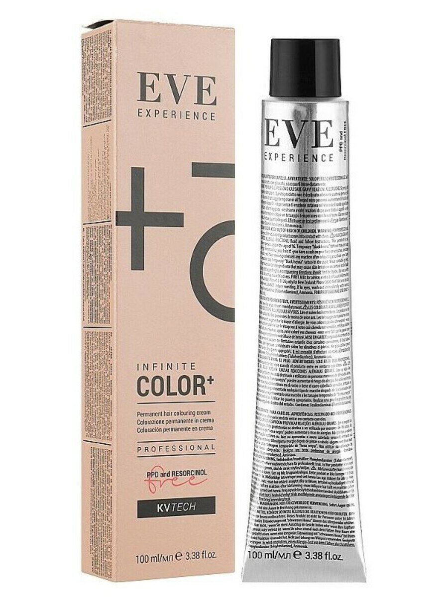 Перманетный краситель для волос Farmavita Eve Experience Infinite Color+, 7.44