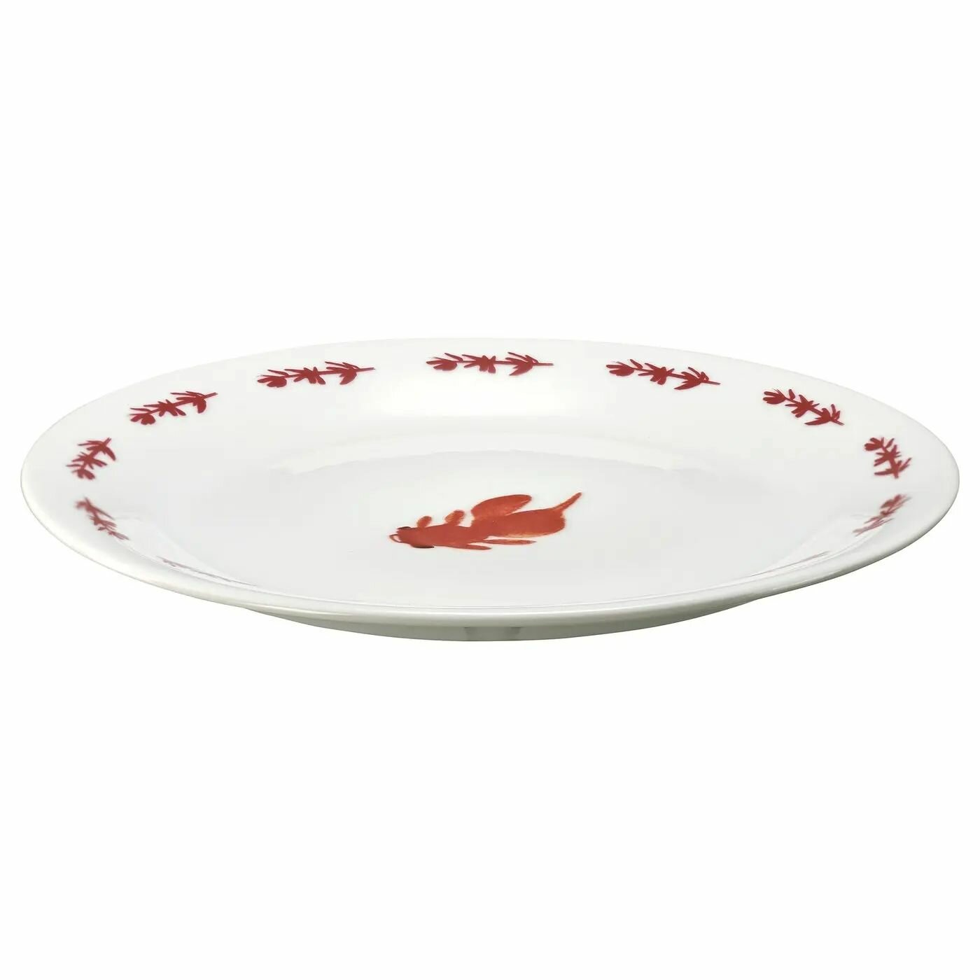 IKEA Тарелка 19 см 1 шт белый