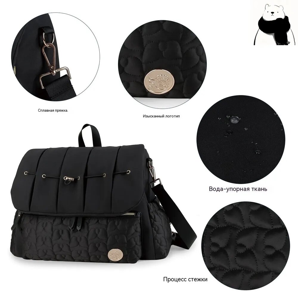 Diaper bag Сумка органайзер для коляски мамы термокарманами