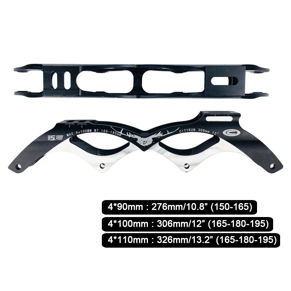 Оригинальная рама для роликовых коньков Cityrun для колес 4*110/100/90 мм, аксессуары для роликовых коньков для детей и взрослых, катание на коньках