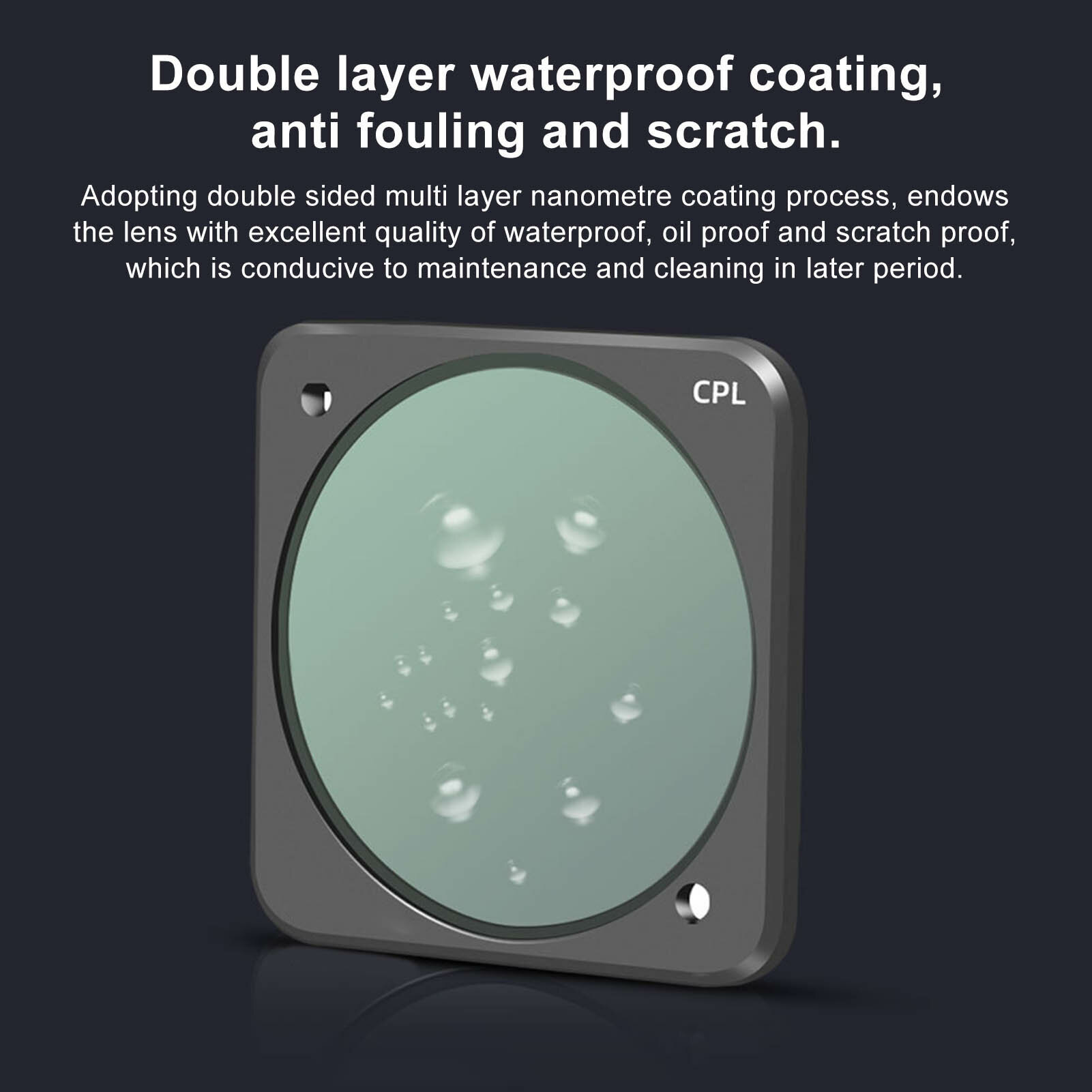 Поляризационный фильтр объектива камеры CPL для спортивной камеры DJI ACTION 2, аксессуар с магнитным фильтром CPL