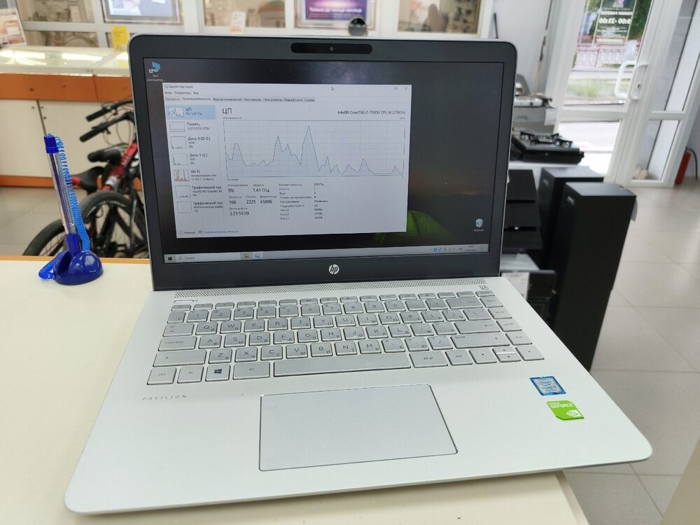 Ноутбук HP; Core i7-7500U, GeForce 940MX, 12 Гб, 240 Гб, 1 Tb, б/у, уценка