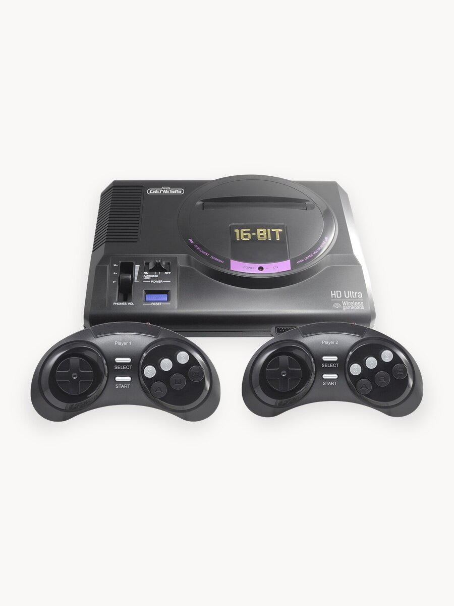 Игровая приставка SEGA Retro Genesis HD Ultra + 225 игр ZD-06b (2 беспроводных 2.4 ГГц джойстика, HDMI кабель)
