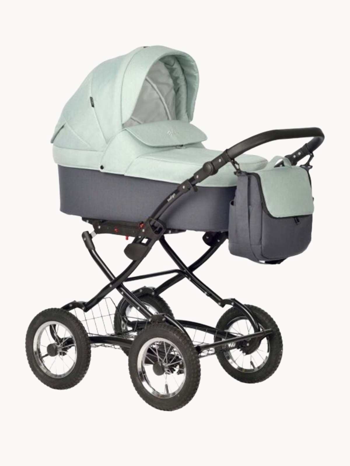 Коляска-люлька Indigo Bl 01 BLUES Classic шалфей