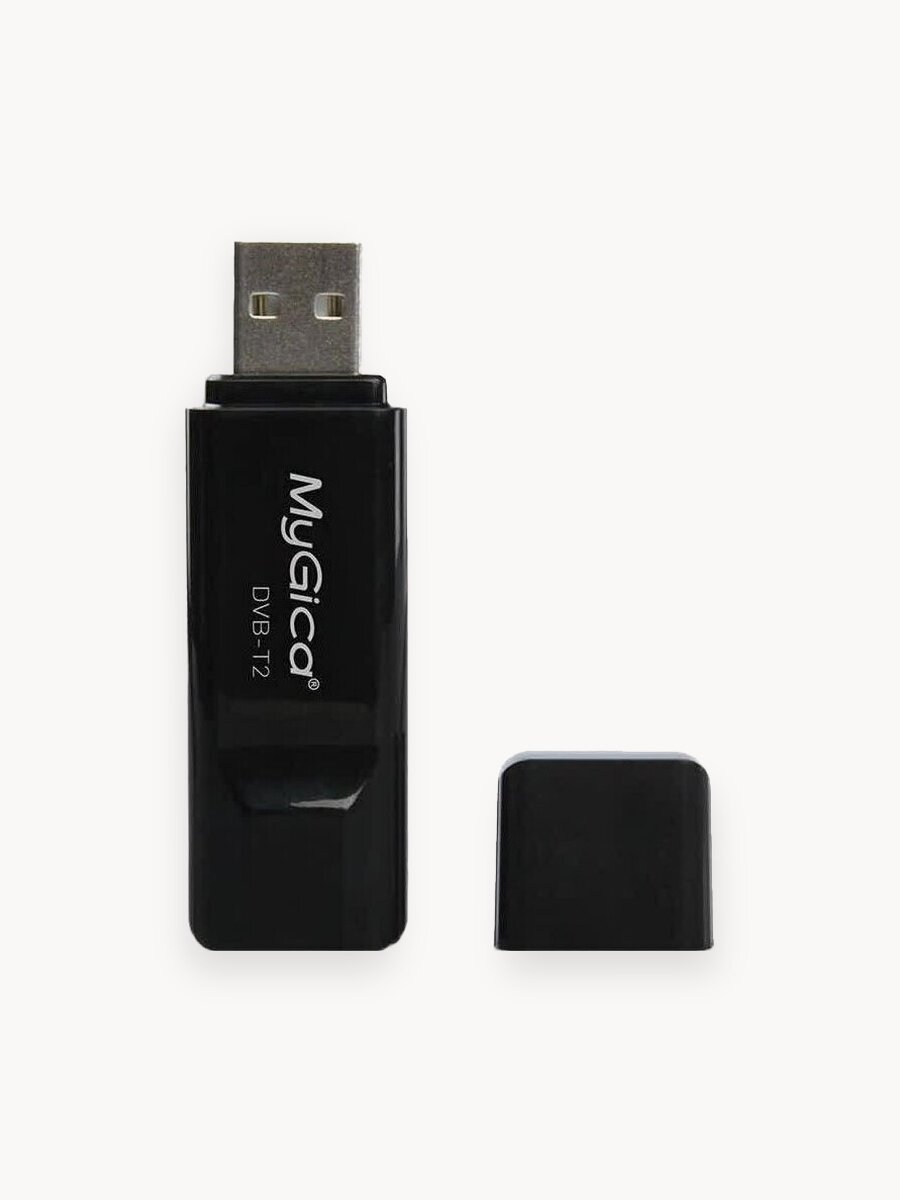 Тюнер MyGica T230C, USB, DVB-T/T2/C, для цифрового ТВ, черный
