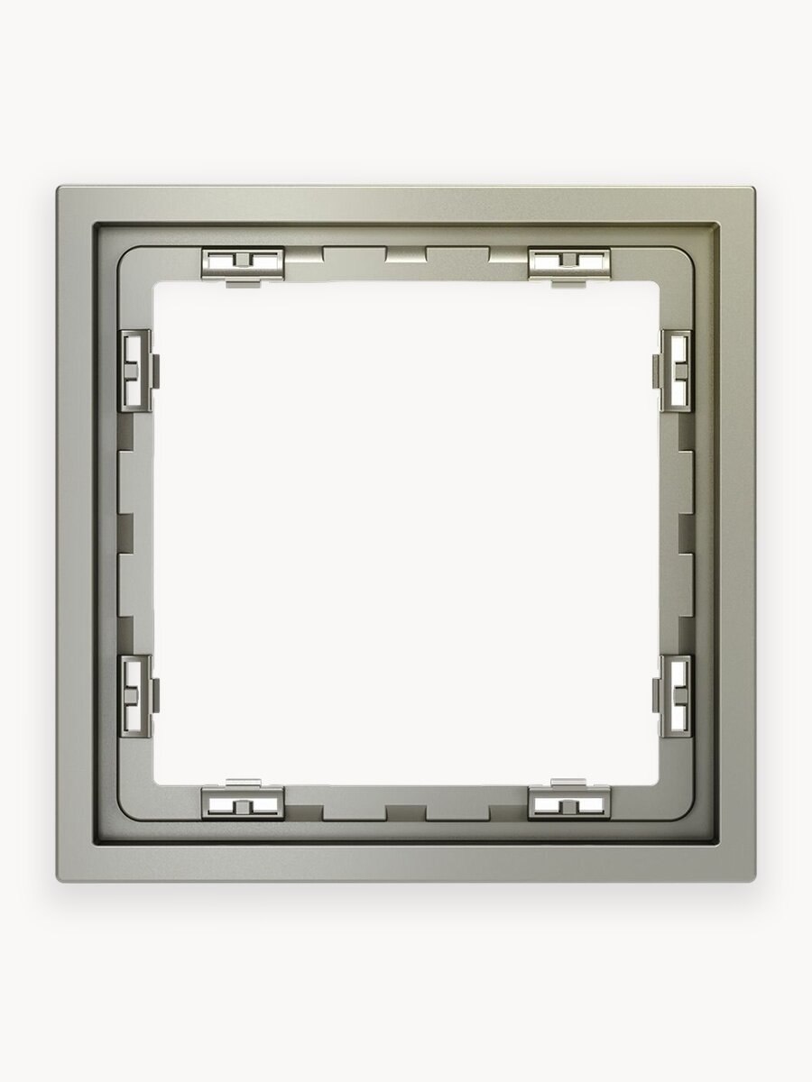Рамка пластиковая для розетки и выключателя VOLTUM на 1 пост цвет шелк VLS100104