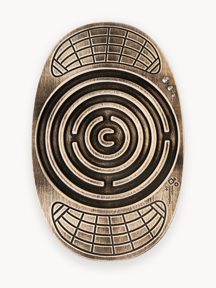 Балансборд (балансир) лабиринт для детей и взрослых, цвет кофе