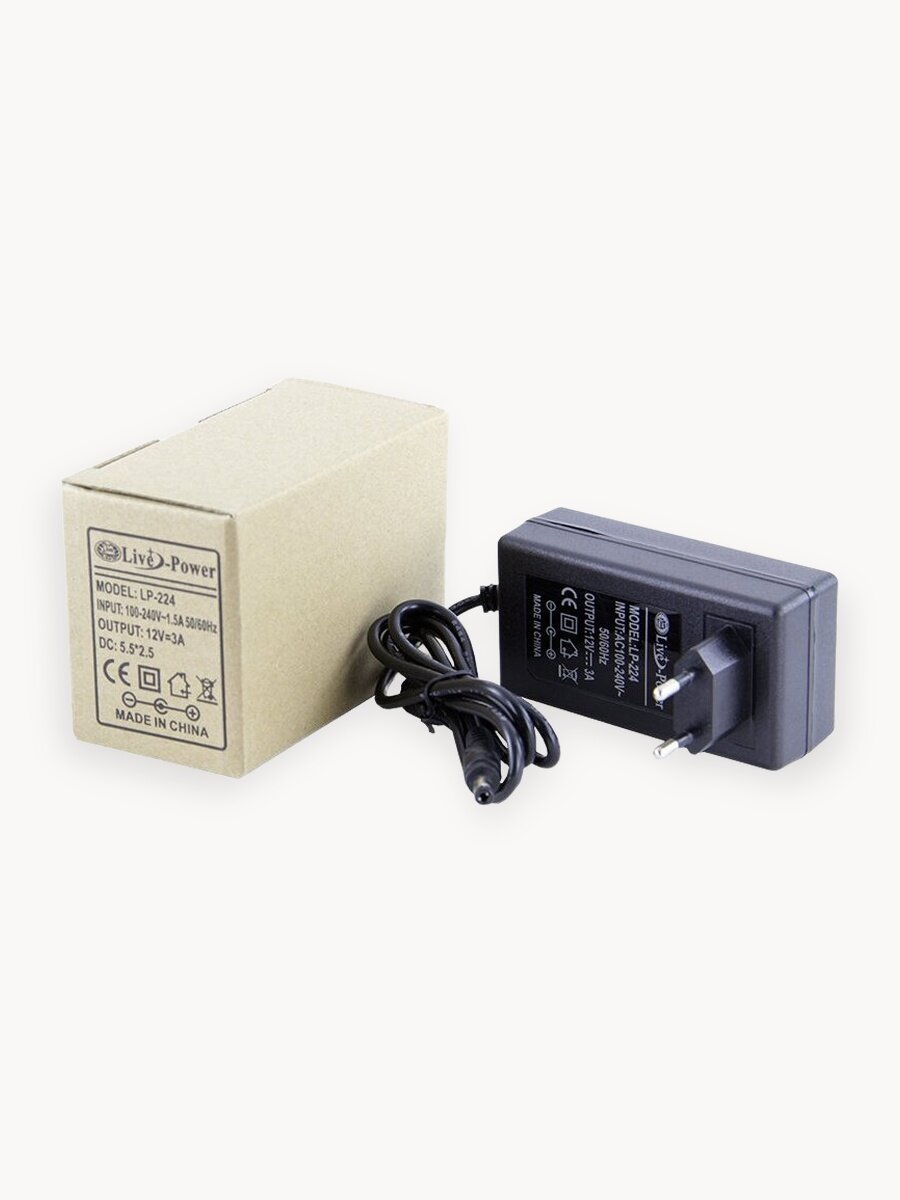 Блок питания Live-Power LP-224 LP-224, 12 V, 3 A, 80x50x80 мм