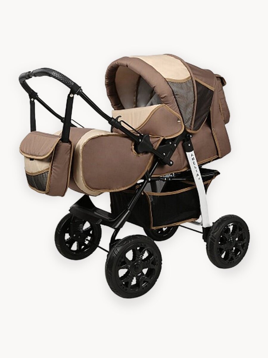 Прогулочная коляска Alis AMELIA I Am 01 темно-бежевый + светло-бежевый