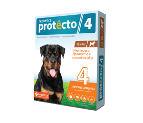 Капли на холку для собак 40-60 кг, 2 пипетки Protecto