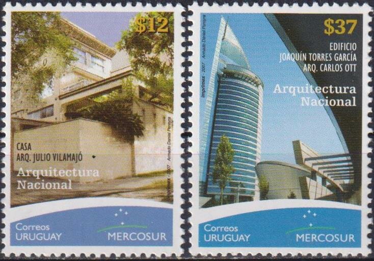 Почтовые марки Уругвай 2007г. "Архитектура" Архитектура MNH