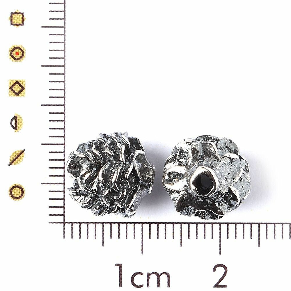 Бусина с0507(4), набор 4 штуки, авторская фурнитура для бижутерии — фото 1