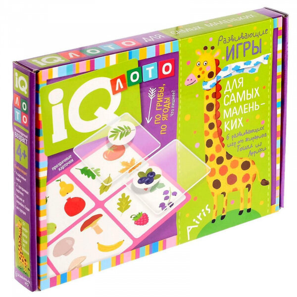 Пластиковое лото для малышей «По грибы, по ягоды. Что лишнее?», Айрис-Пресс