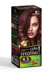 Краска для волос Fiona Creative color тон 4.5, Кристальный гранат