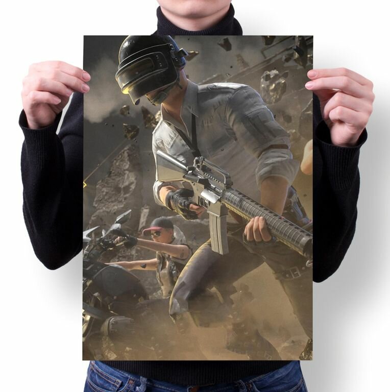 Плакат PlayerUnknown’s Battlegrounds, PUBG, пубг №2, А4