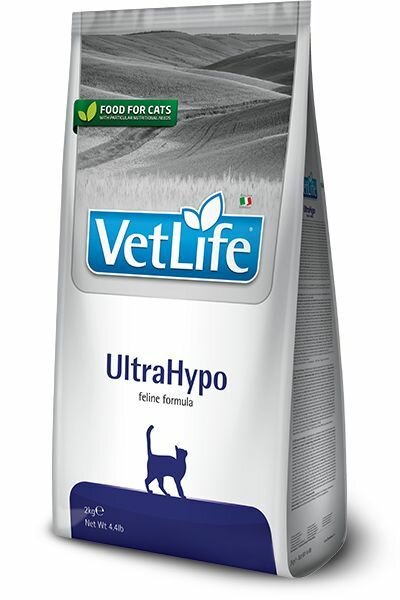 Сухой корм Vet Life Cat UltraHypo диетический корм для кошек для снижения пищевой аллергии 400 г