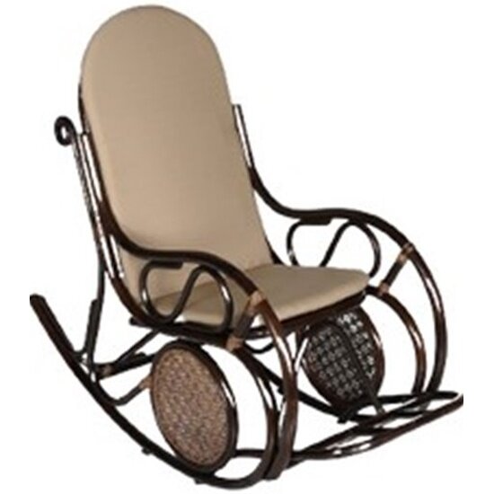 Кресло -качалка Garden Story Сантьяго арт. CV-SB10 коричневый бежевый, бежевый