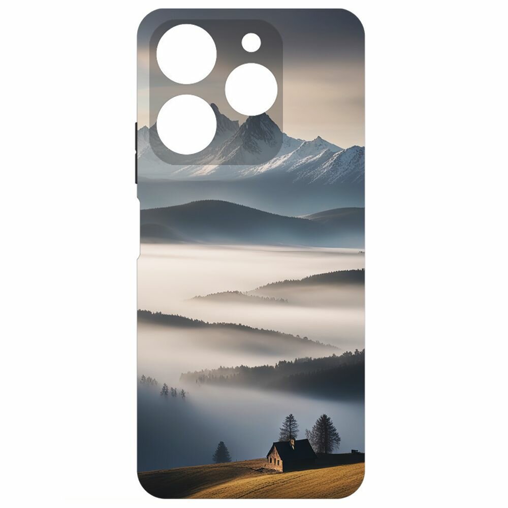 Чехол-накладка Krutoff Soft Case Туман для TECNO Spark 10 Pro черный