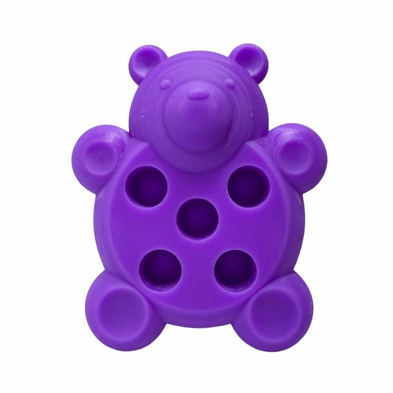 Силиконовая подставка под тату колпачки с пигментами и краской Staff Bear Purple