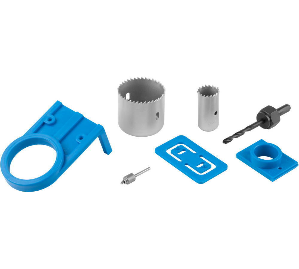 ЗУБР 7 предм, 54 мм, набор с пластиковыми шаблонами для врезания замков (2954-54-H7)