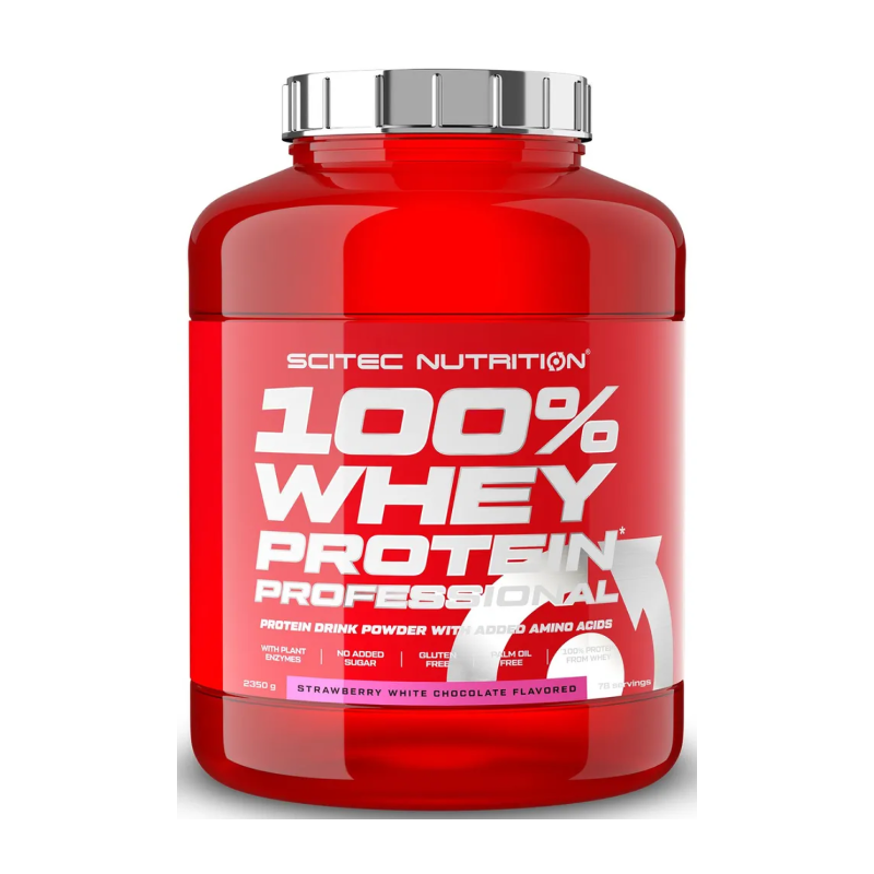 Сывороточный протеин для набора мышечной массы, Scitec Nutrition Whey Protein Prof 2350 g (strawberry)