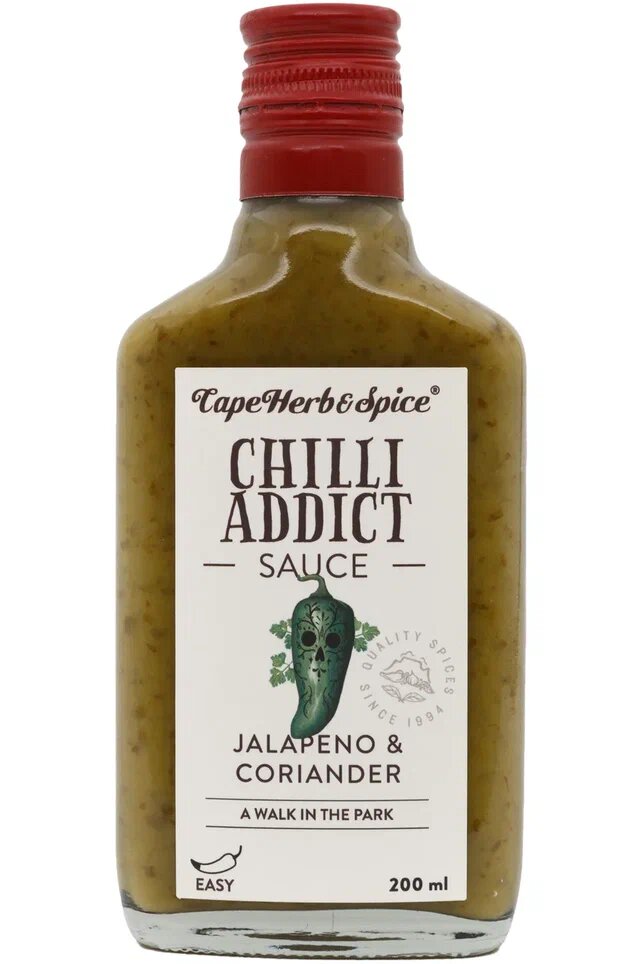 Соус чили Cape Herb & Spice JALAPENO & CORIANDER, в бутылке, универсальный, 200мл