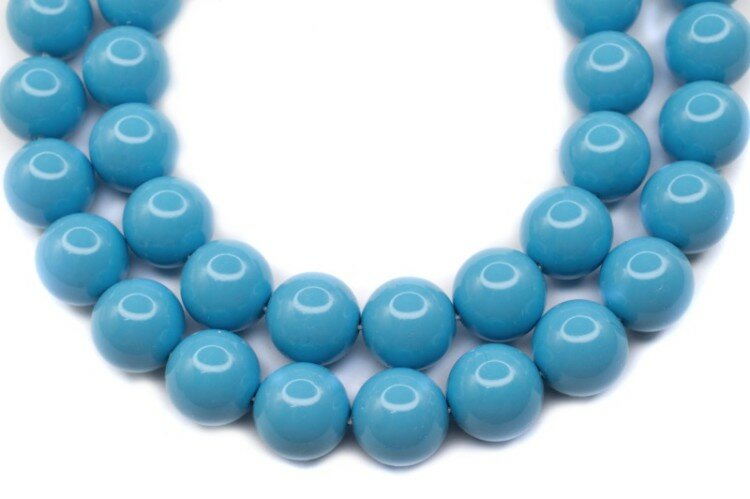 Жемчуг Preciosa Maxima, цвет aqua blue, 12мм, 704-204, 2шт
