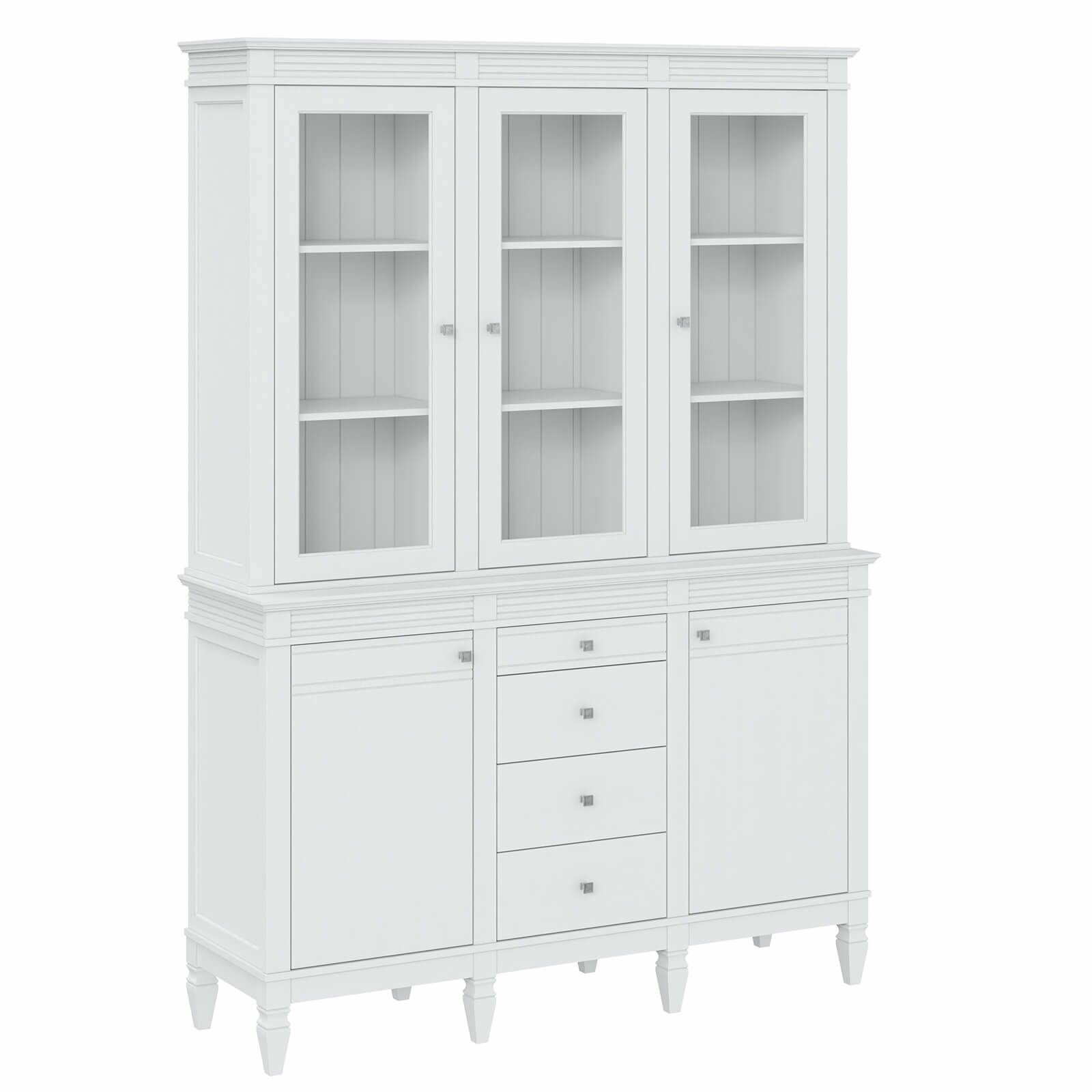 Буфет ММЦ Гостиная Ольса 330/324 (белый лак) из массива сосны