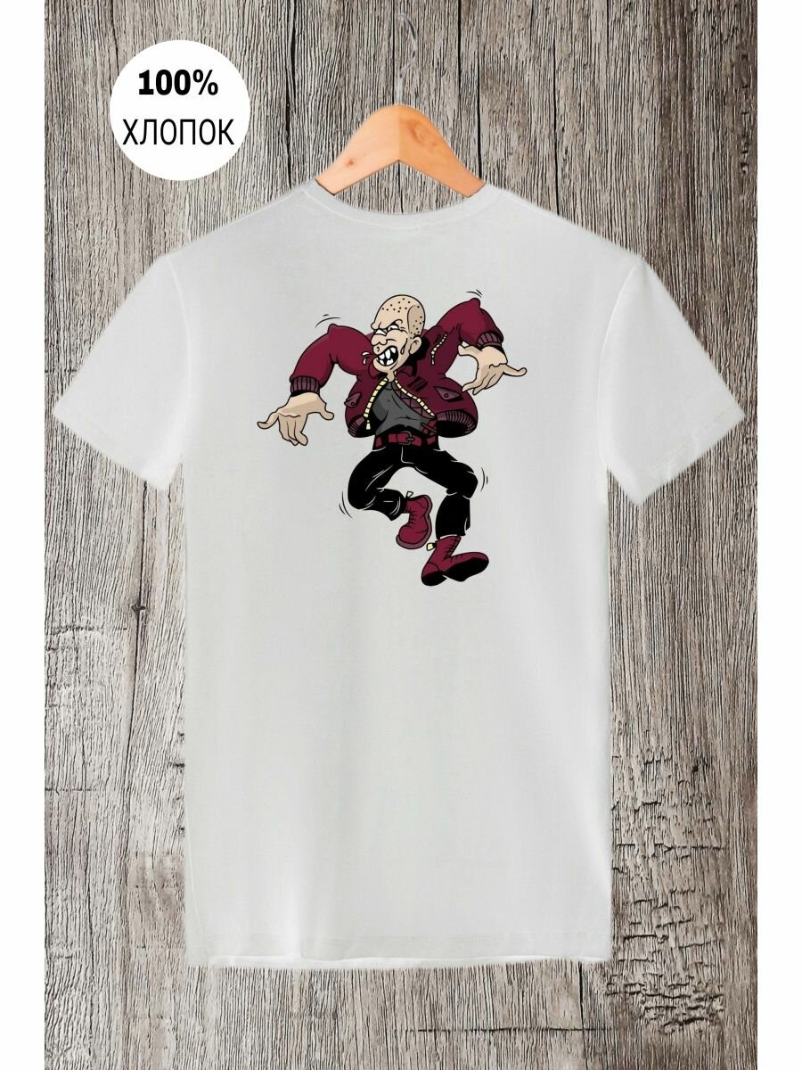 Футболка skinheads скинхед бегущий