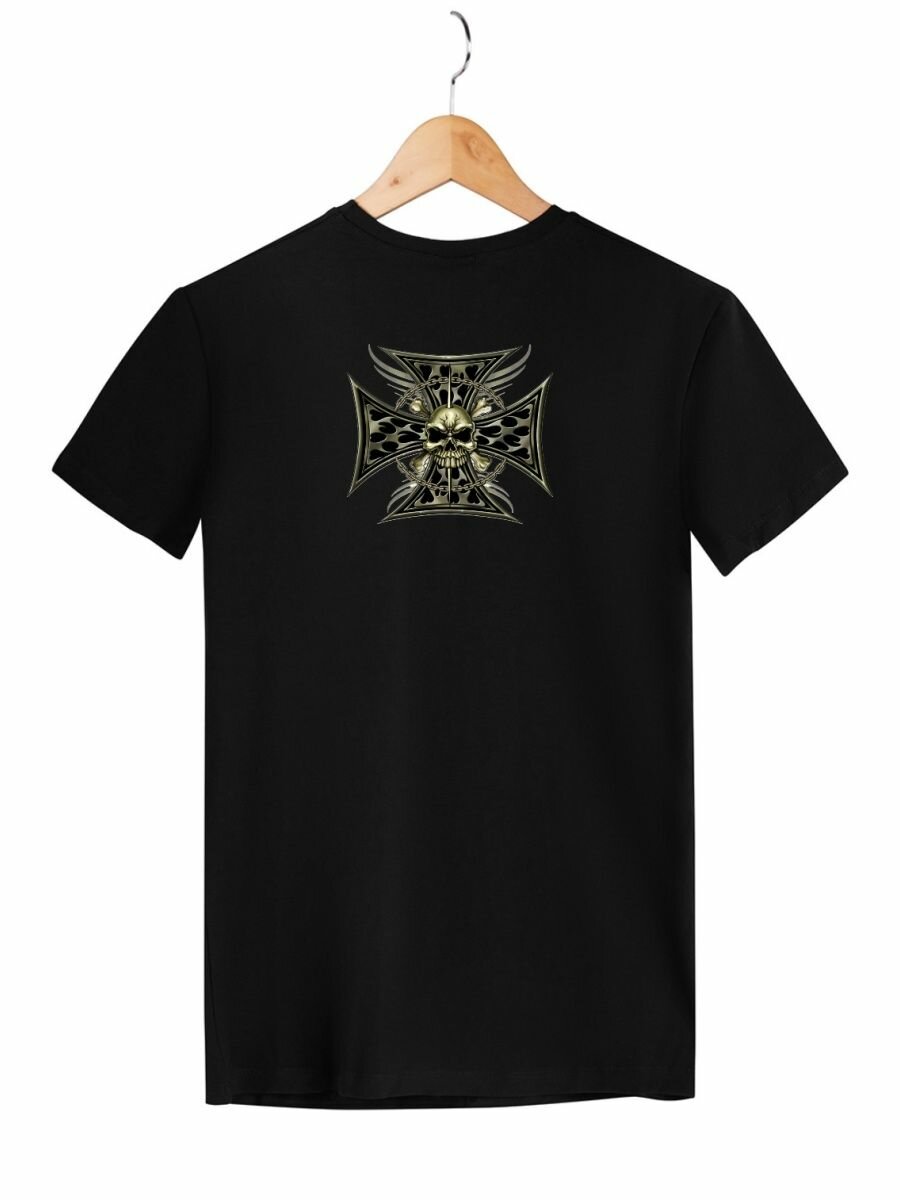 Футболка байкеры череп клуба logo club