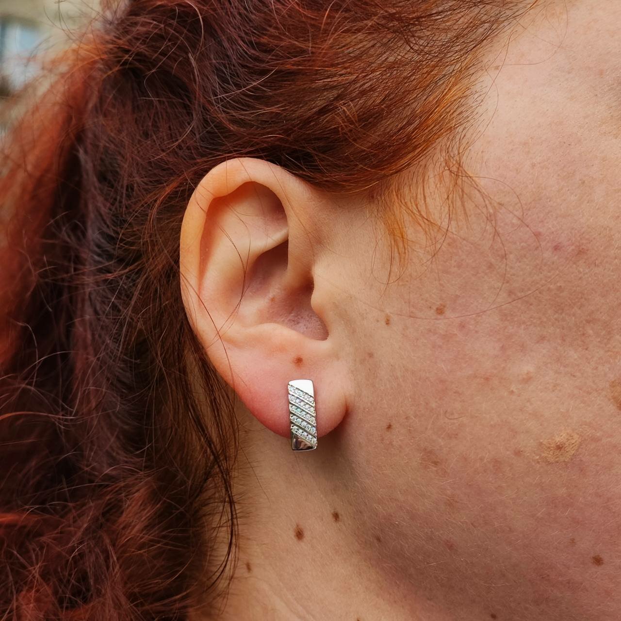 Серьги серебро, 925 проба