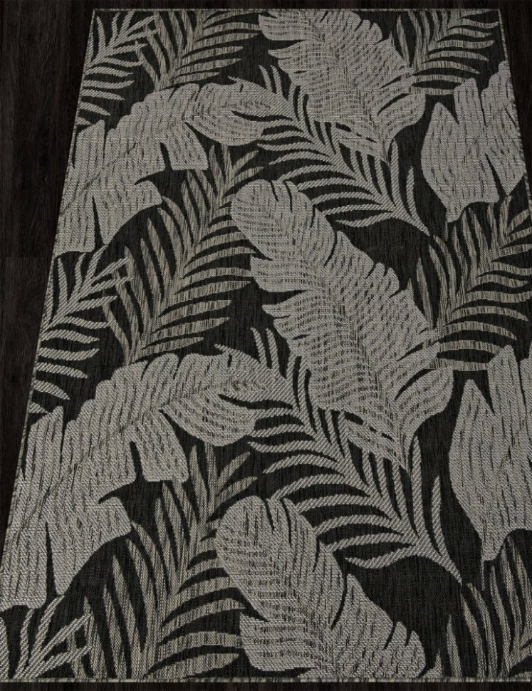 Ковер S132 - BLACK-GRAY - Прямоугольник - коллекция KAIR (1.6 х 3 м)