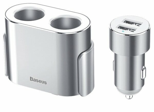 Автомобильное зарядное устройство Baseus High Efficiency CRDYQ-0S-серебристый