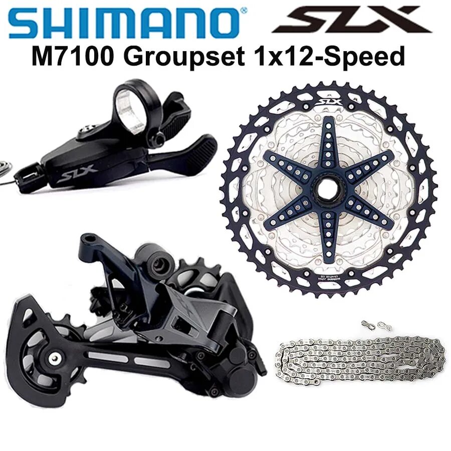 SHIMANO SLX M7100 12-скоростной групповой набор для MTB M7100 10-51T