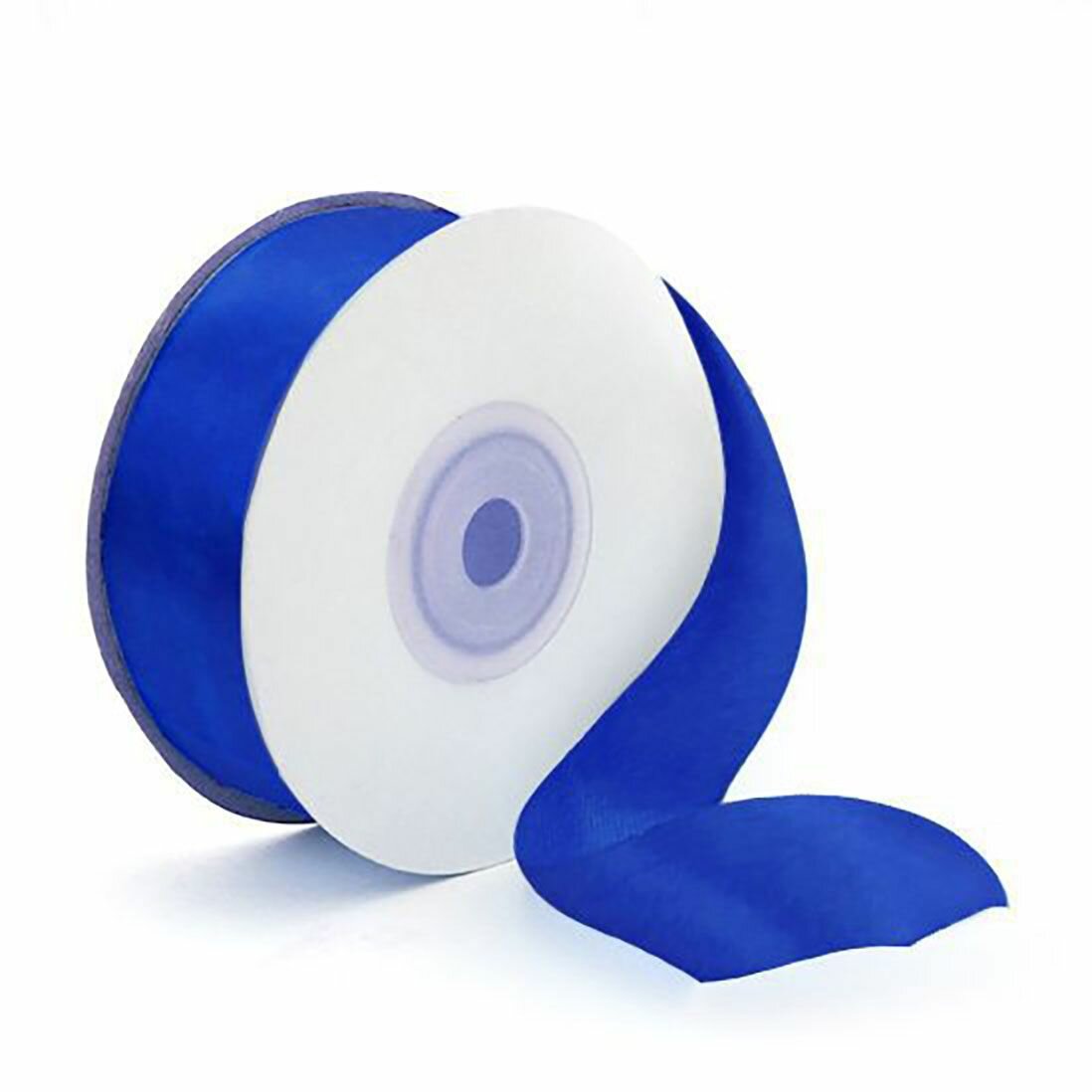 Лента декоративная Атлас Темно-синий, 1,2 см * 22,85 м, 1 шт. / Браво