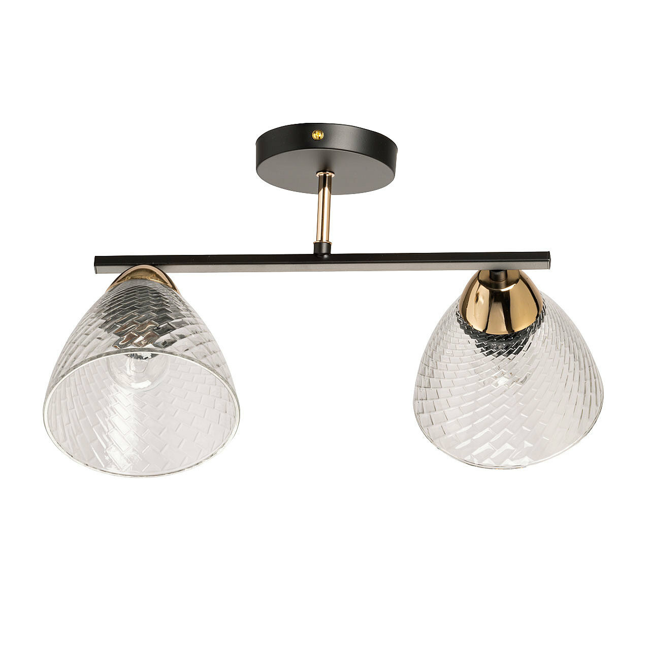 Потолочная люстра De Markt Dela 635017402, E27, 80Вт, кол-во ламп:2шт, Черный