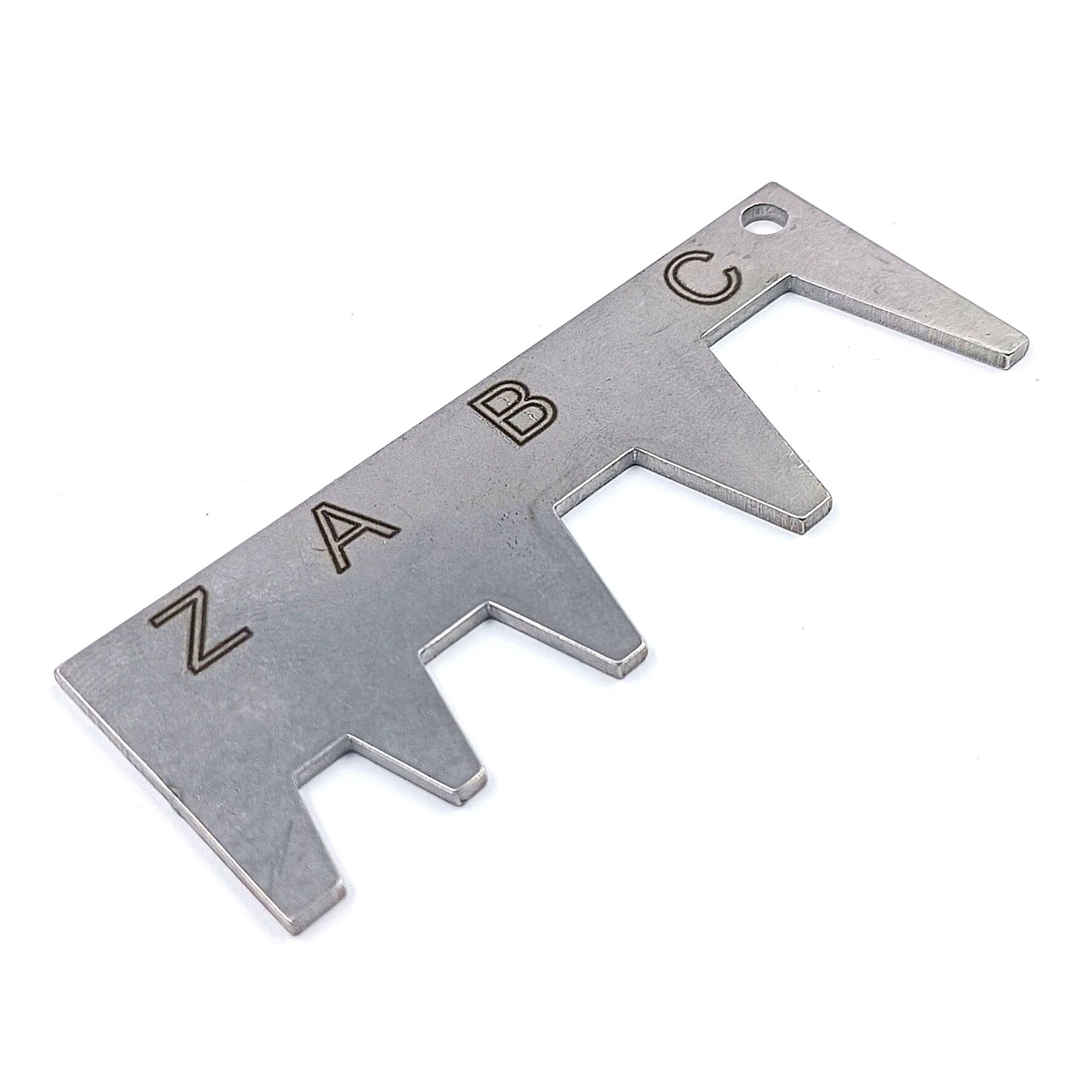 Шаблон для заточки резца под шкивы и проверки профиля клинового ремня