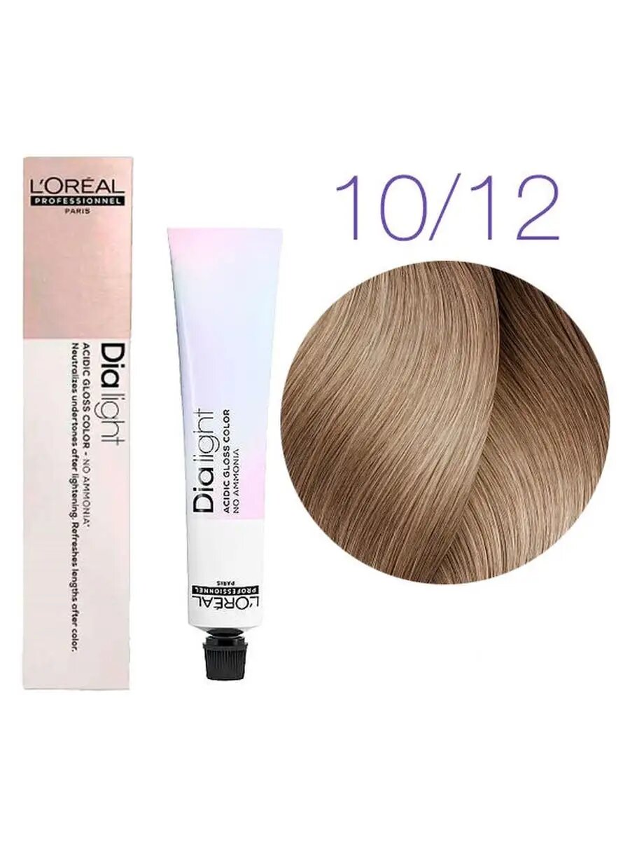 L'Oreal Professionnel Dia Light 10.12 Краска для волос холодный очень очень светлый блондин пепельно-перламутровый 50 мл