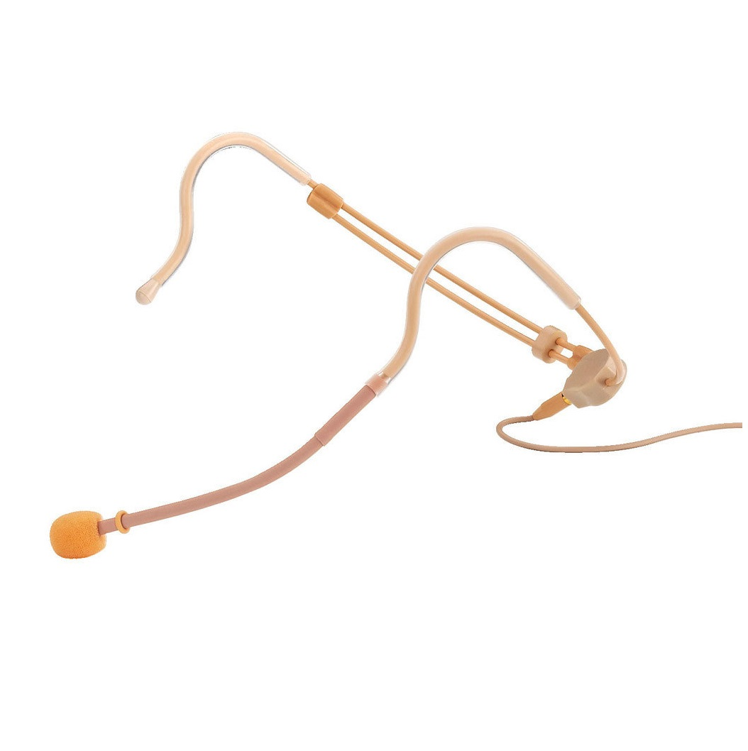 JTS CM-214iF Микрофон, гарнитура головная, всенаправленный, 60-15000Гц, цвет бежевый