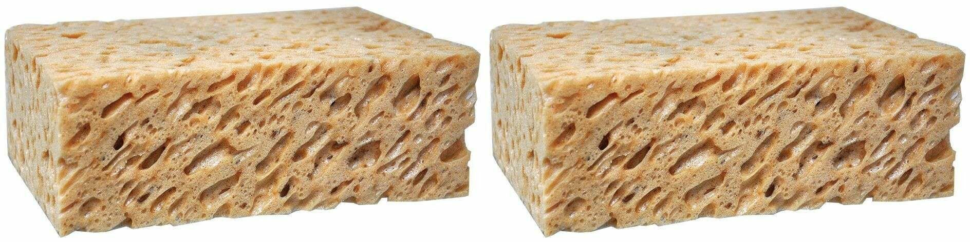 Губка Автомобильная Grass, крупнопористая пенополиуретан, 2 шт