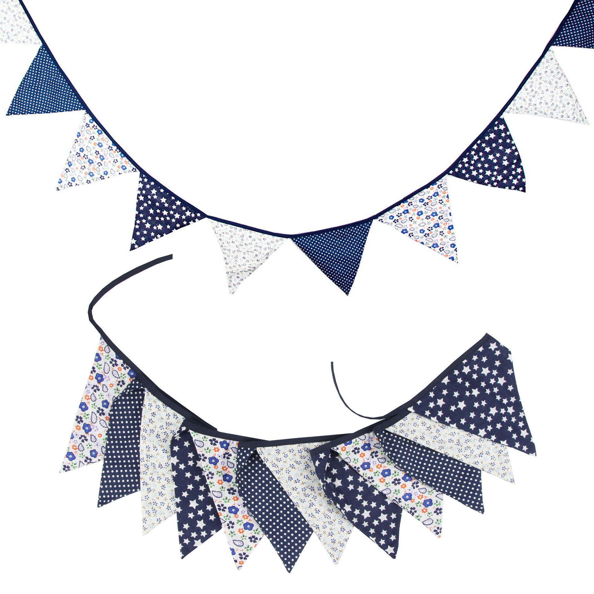 Флаг SJQ194, темно-синий, с принтом, на шнурке