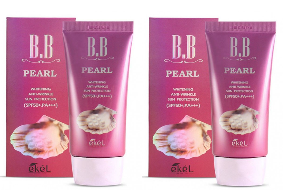 ВВ крем Ekel с экстрактом жемчуга SPF50/PA+++, 50 мл, 2 шт