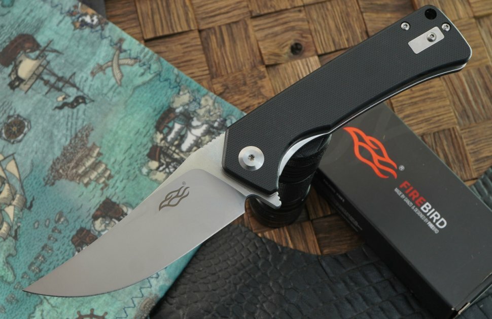 Складной нож Ganzo FH923-BK, сталь D2, рукоять черная G-10