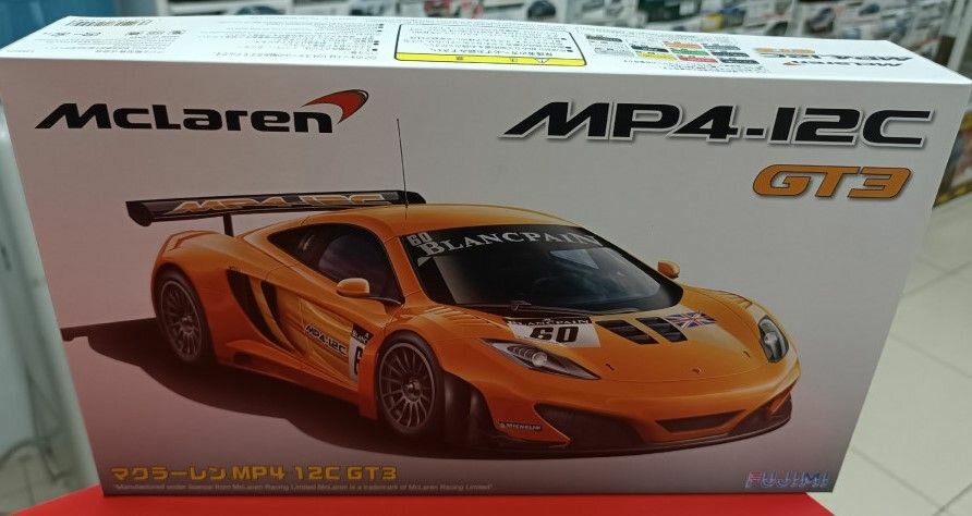 Сборная модель автомобиля Fujimi 1:24 FU12555 Mclaren MP4-12C GT3